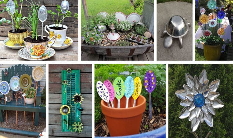 20 Mind-Blowing DIY Garden Ideas Using Old Kitchen Items