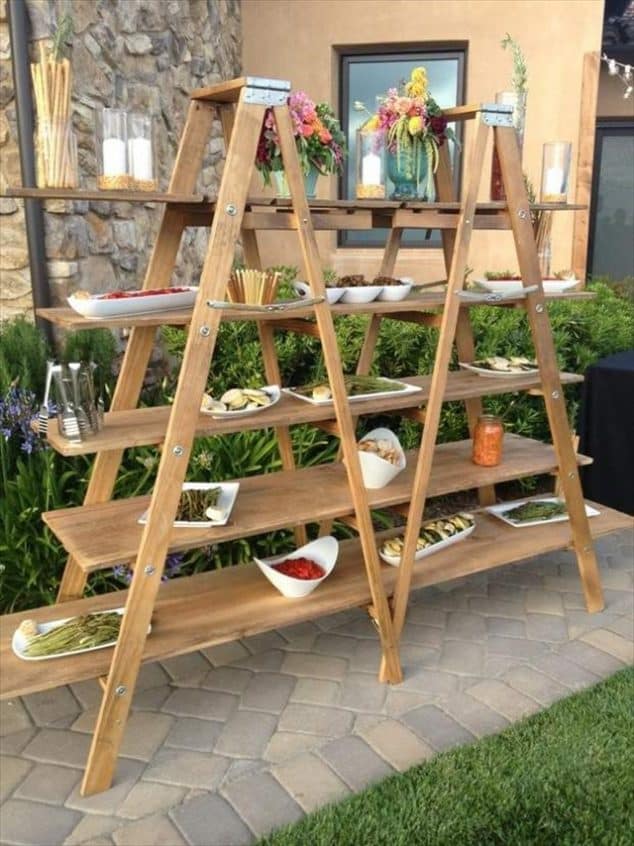 13 Clever Ways How To Reuse The Old Ladder For Garden Decoration
