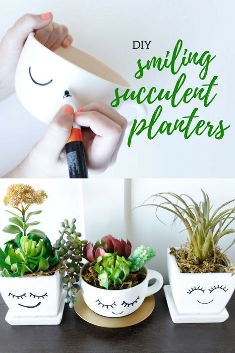 11 Super Cute DIY Face Planters You Can Make In Minutes
