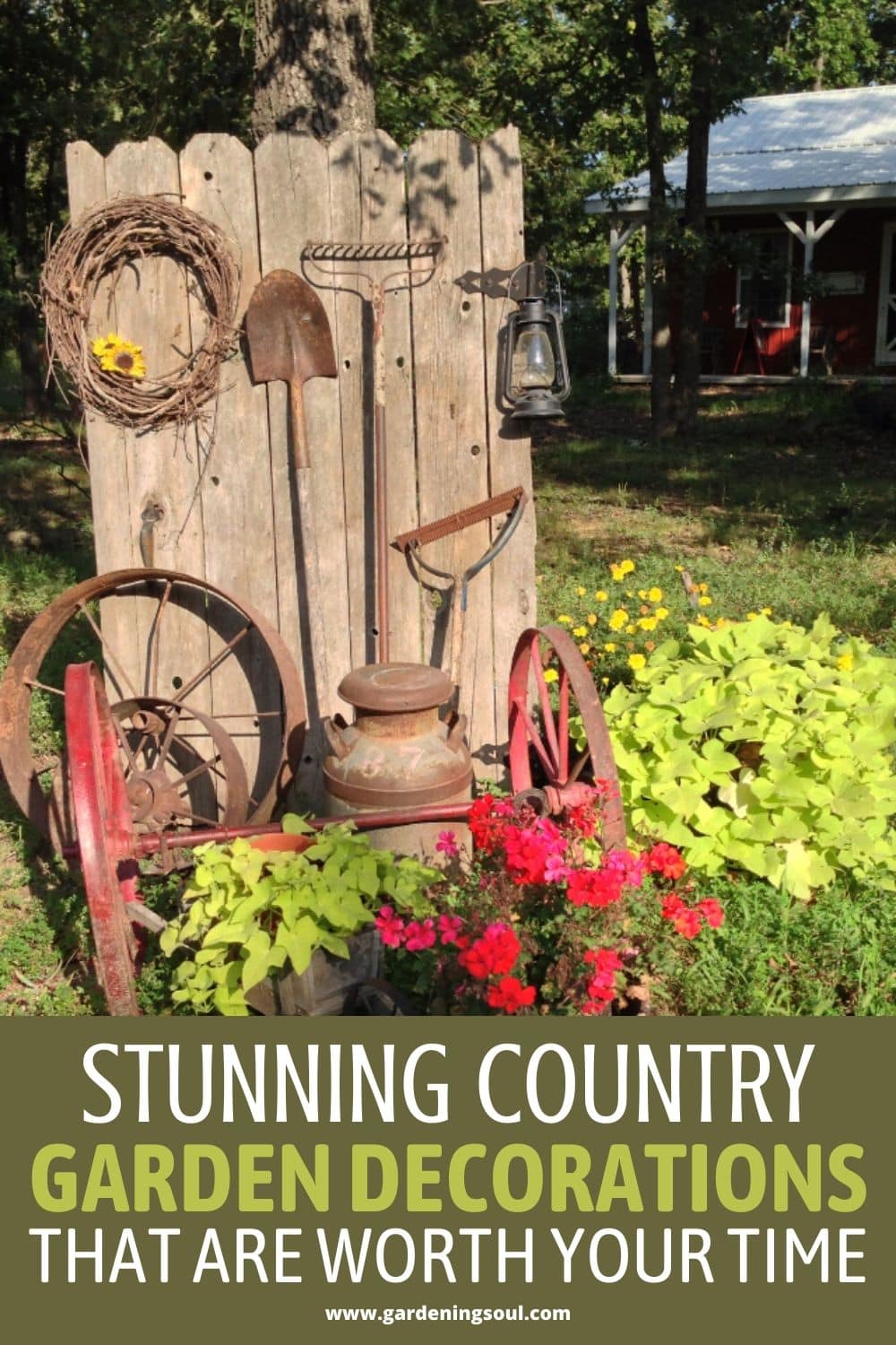Stunning Country Garden Decorations That Are Worth Your Time