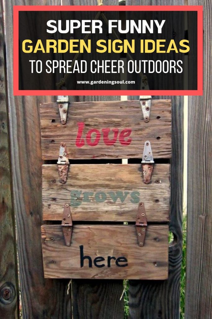 Super Funny Garden Sign Ideas to Spread Cheer Outdoors