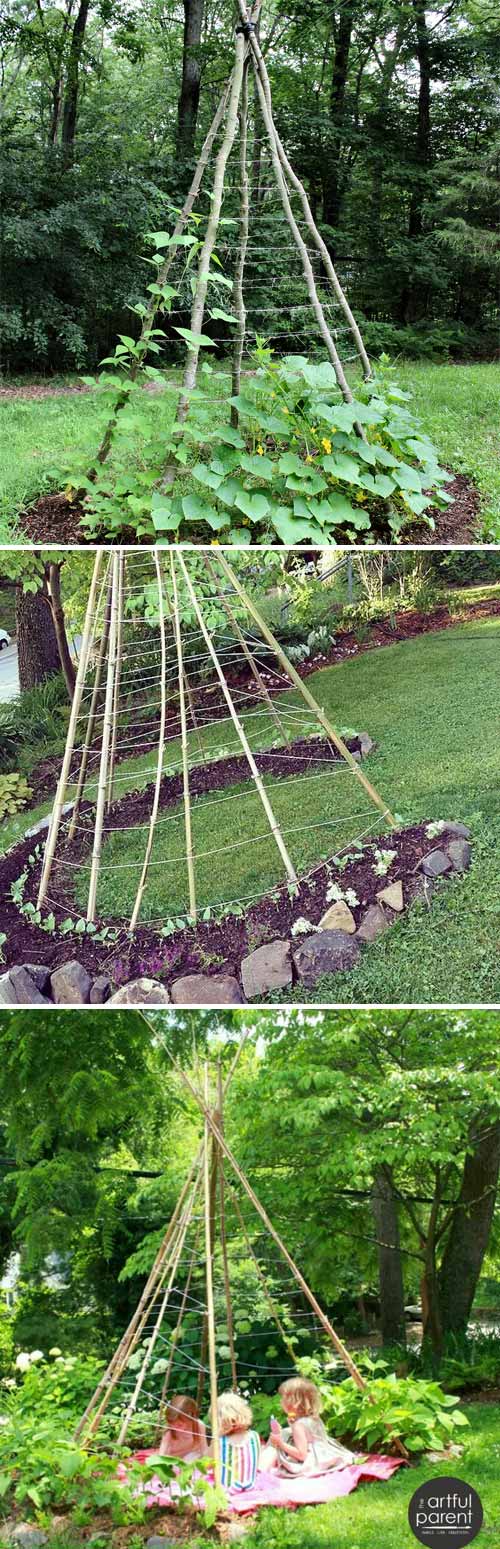 19 Successful Ways to Building DIY Trellis for Veggies and Fruits