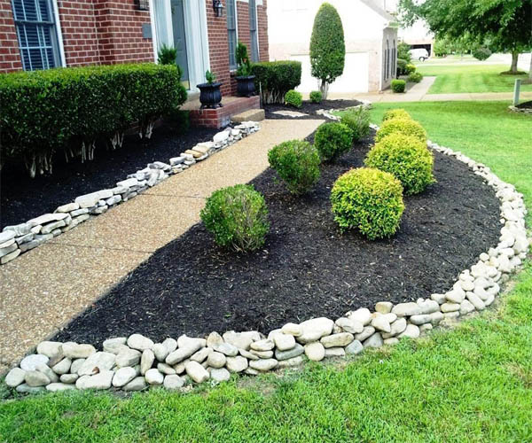 15 Wonderful Garden Edging Ideas With Pebbles And Stones