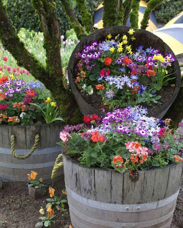 Add Some Magic To Garden with Spilled Flower Pots